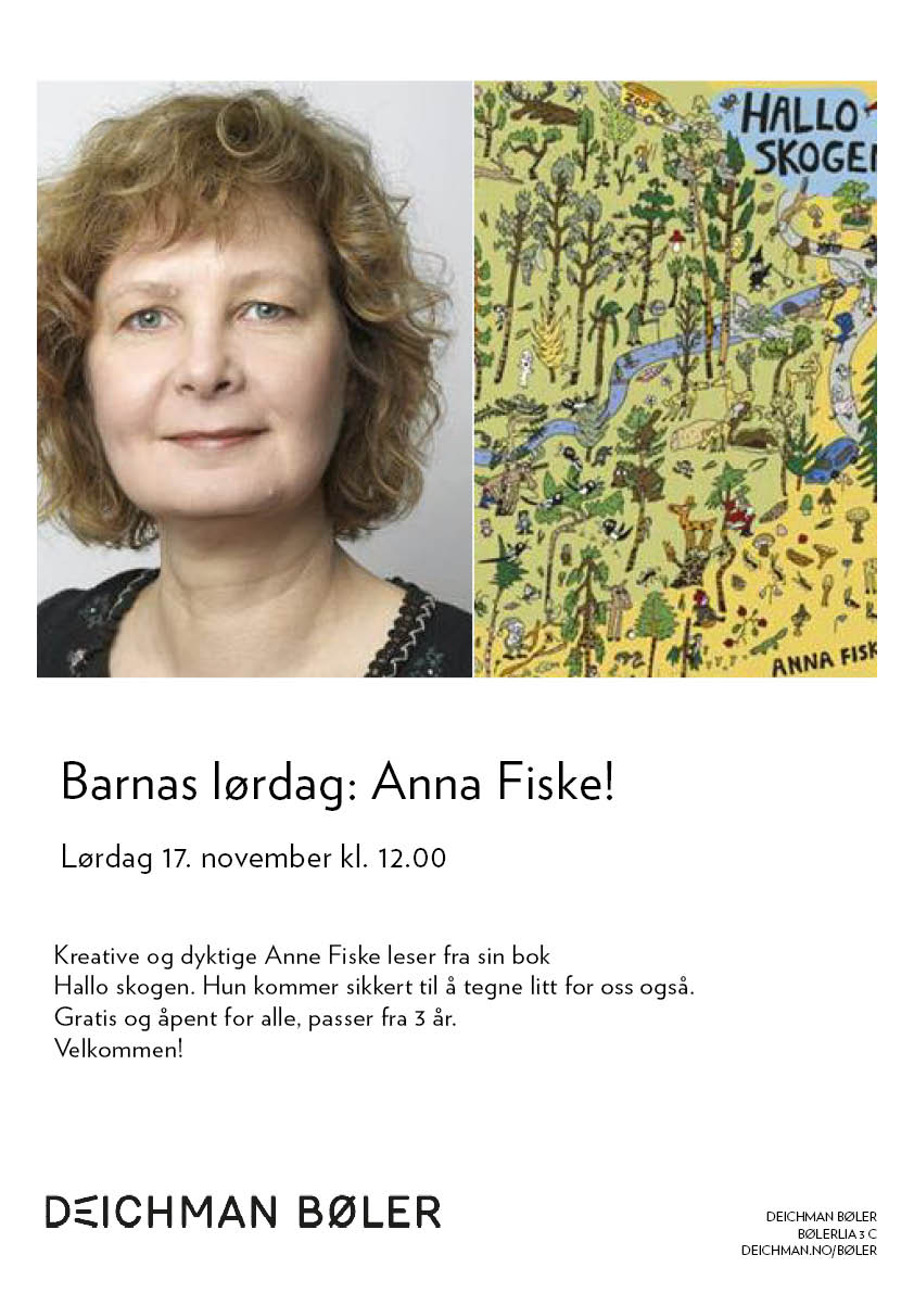 Familielørdag: Anna Fiske på Bøler bibliotek